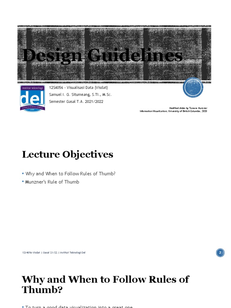 Design Guidelines: 12S4056 - Visualisasi Data (Visdat) Samuel I. G. Situmeang, S.TI., M.Sc ...