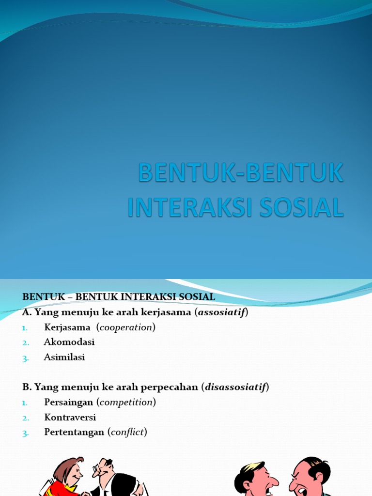 Bentuk Interaksi Sosial-1 | PDF
