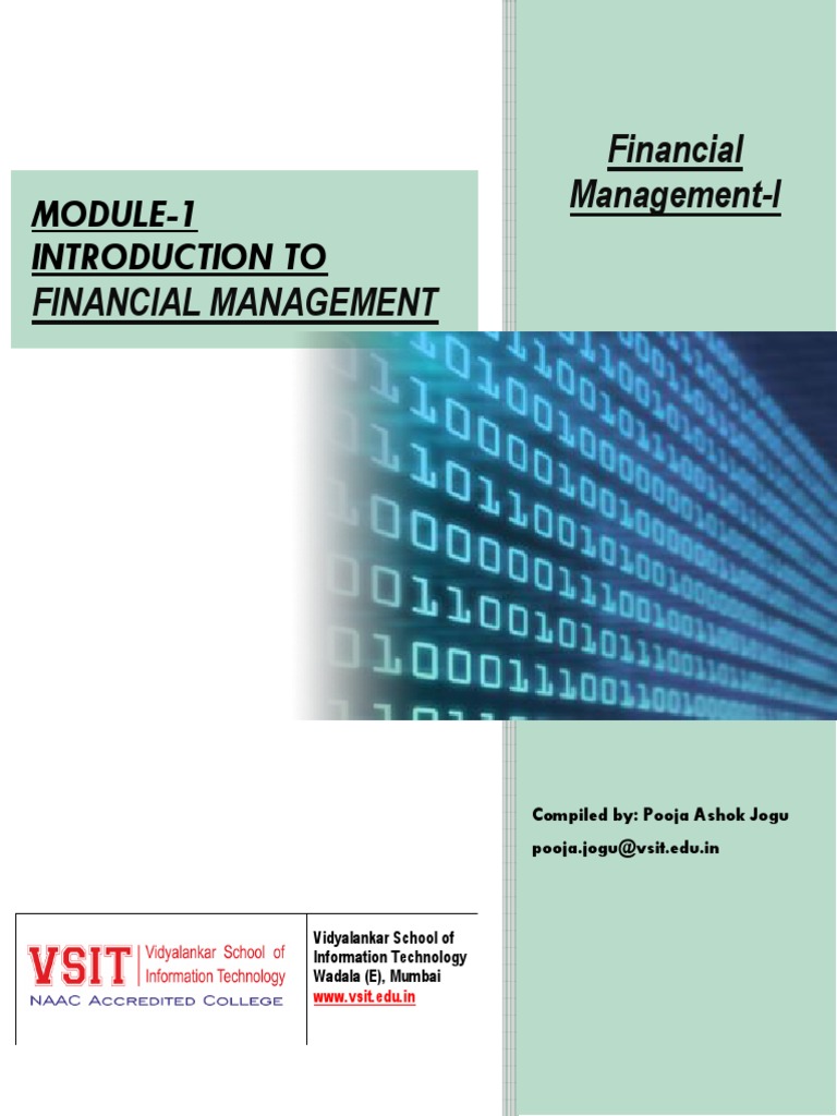 Introduction to Financial Management | PDF | Dividend | Equity (Finance)