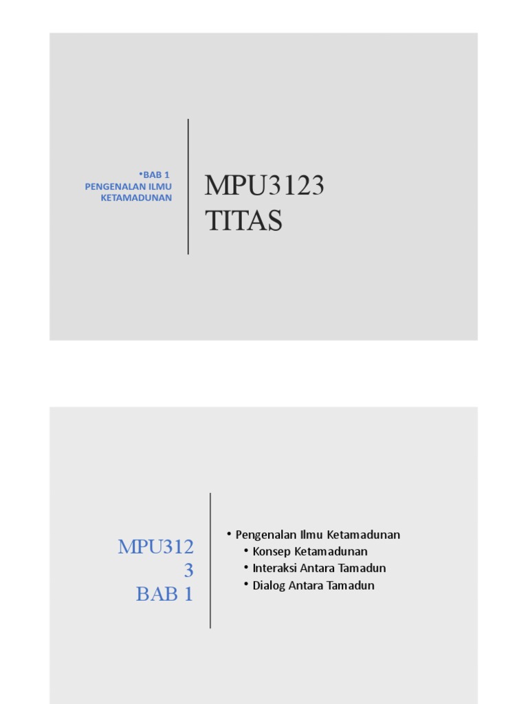 Bab 1 Titas | PDF | Ilmu Sosial | Filsafat