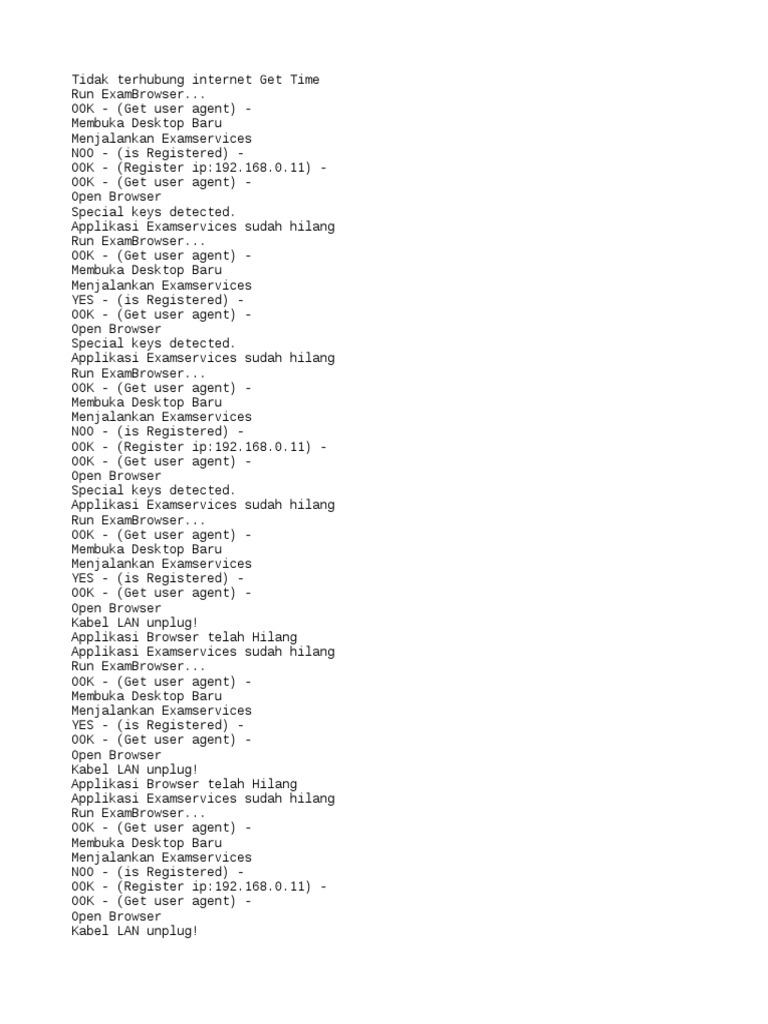 Log | PDF | Network Protocols | System Software
