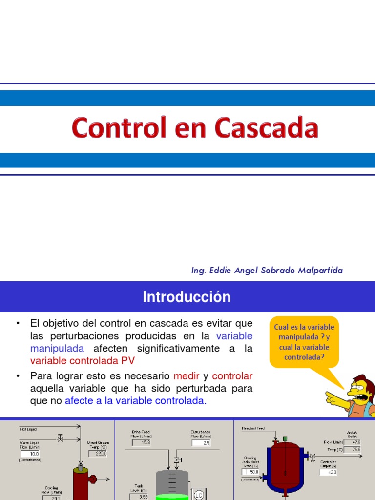Control en Cascada: Principios y Ejemplos | PDF | Presión | Temperatura