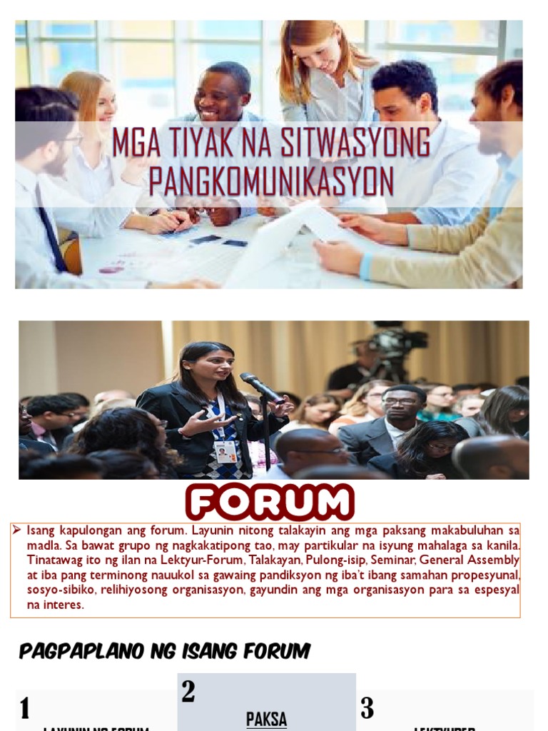 Forum, Lektyur, at Seminar | PDF