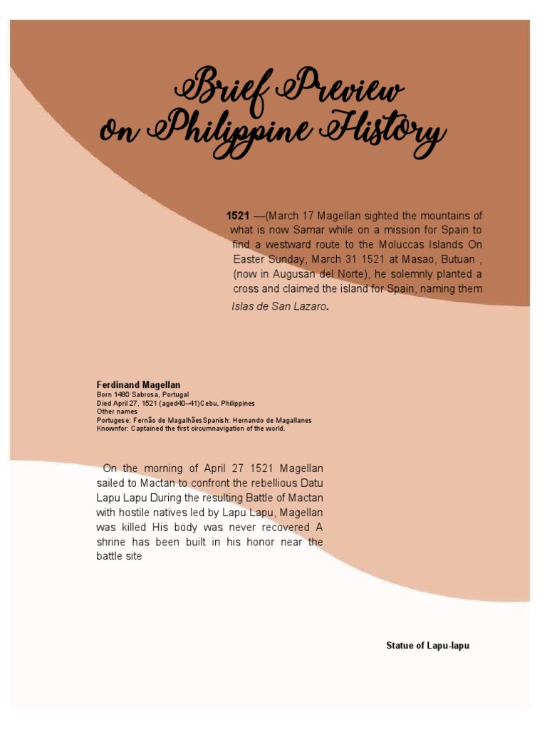 Brief History of The Philippines | PDF | Philippines