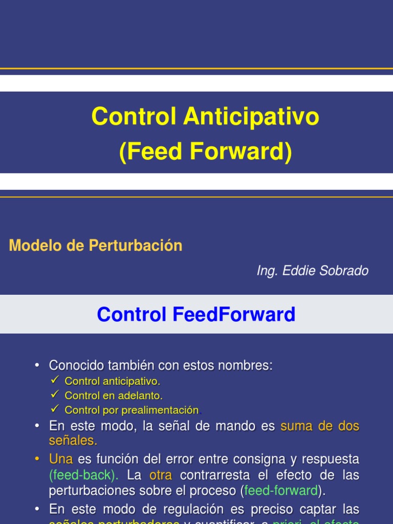 7 Control FeedForwardd | PDF | Realimentación | Ingeniería Informática