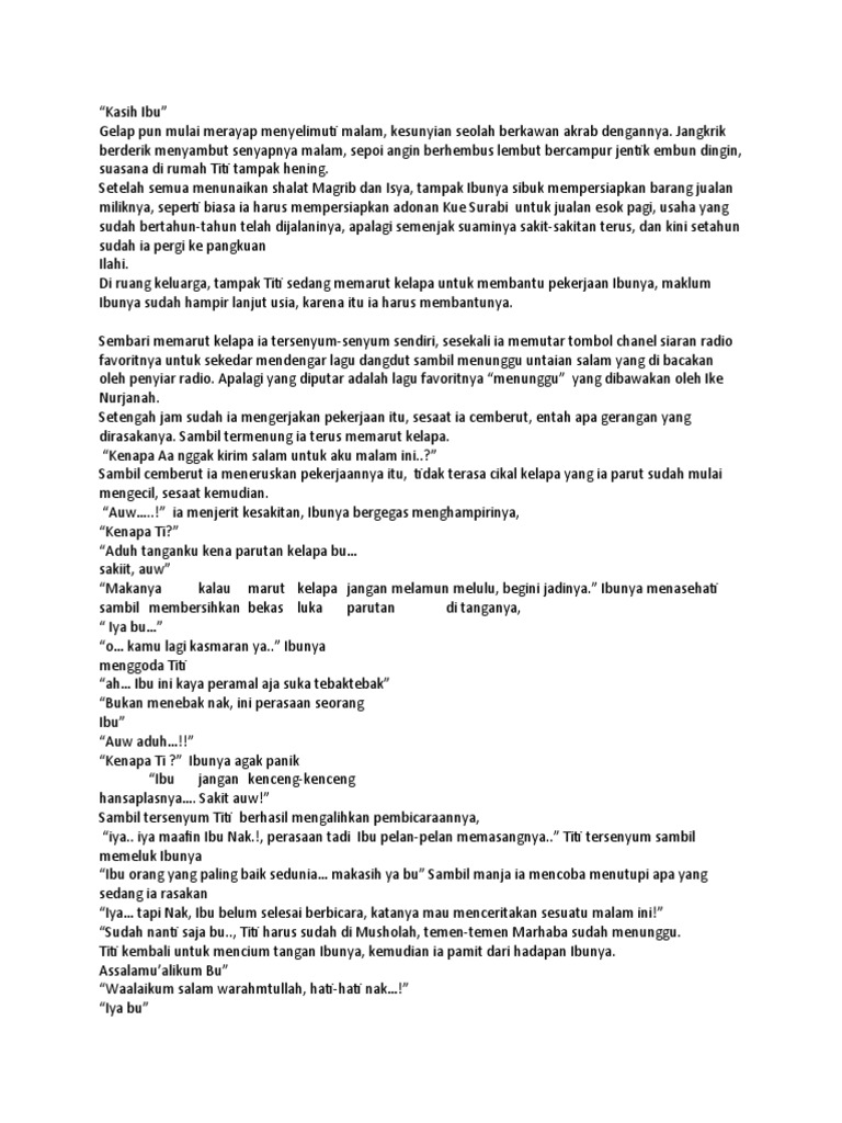 Novel Singkat Coretan Jiwa | PDF