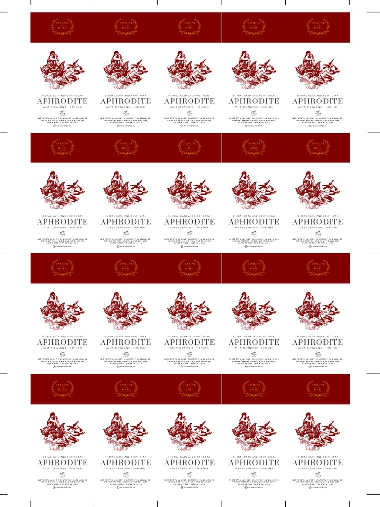 APHRODITE Label 10 X 5 | PDF | Trees | Incense