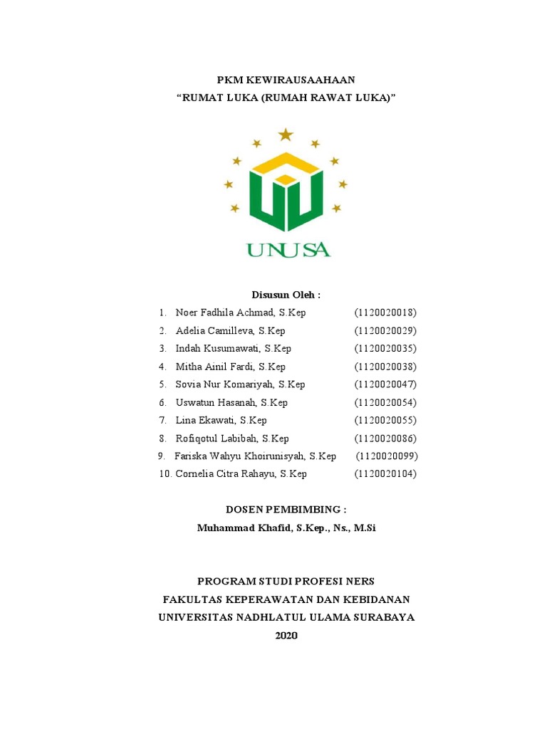 Proposal Rumat Luka | PDF