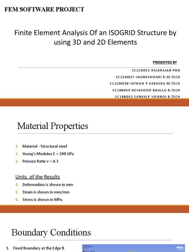 Finite Element Analysis of Isogrid Structure | PDF | Stress (Mechanics ...
