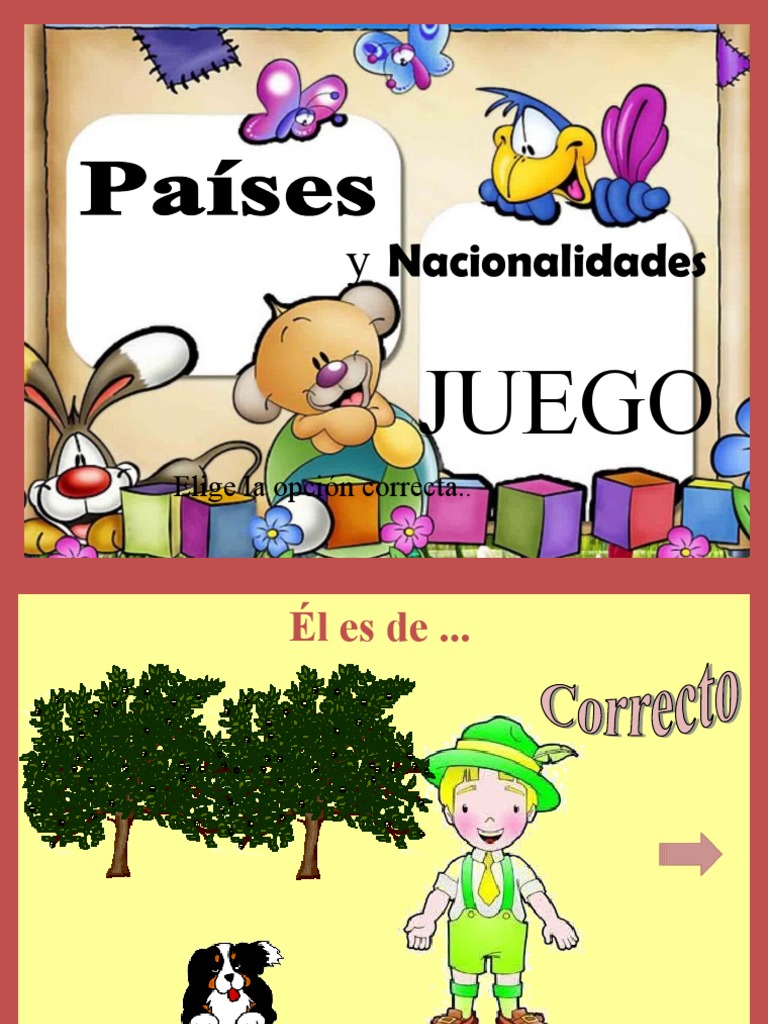 Paises y Nacionalidades Juego Juegos - 61472 | PDF