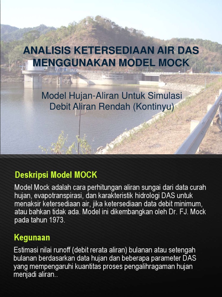 9a-Model Hujan-Aliran Metode MOCK | PDF
