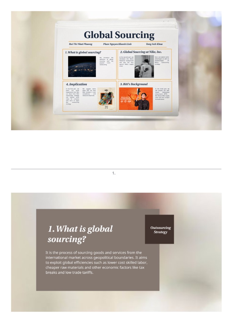 Global Sourcing at Nike and Implications For Biti's Vietnam | PDF