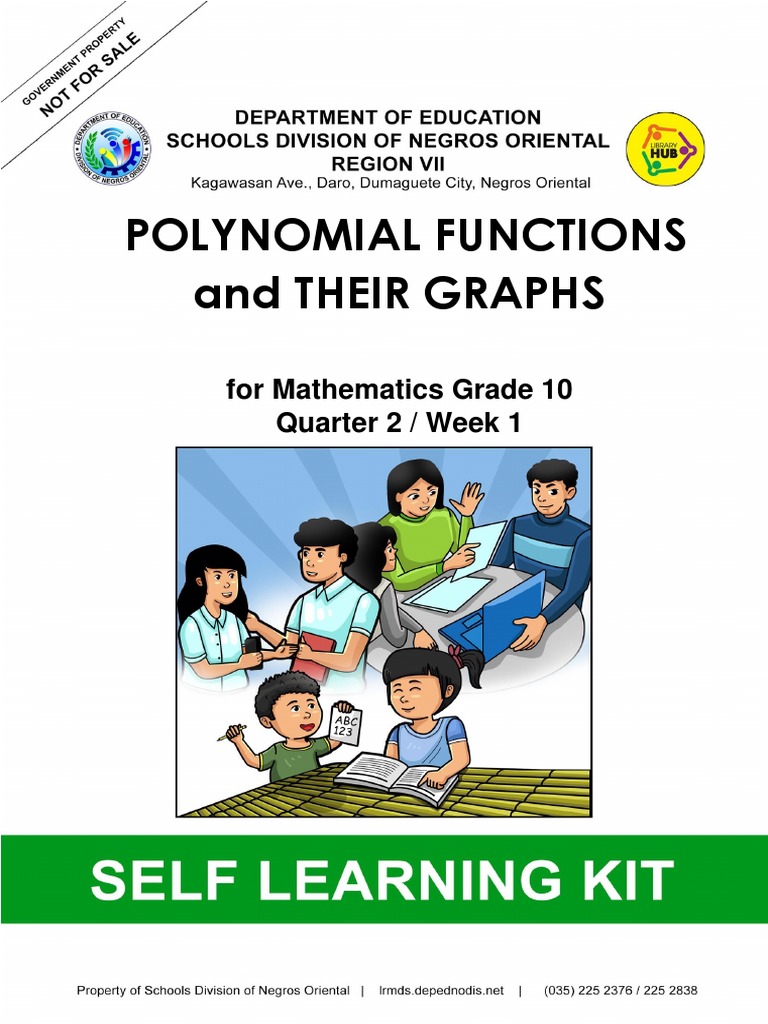 Polynomial Functions and Their Graphs: For Mathematics Grade 10 Quarter 2 / Week 1 | Download ...