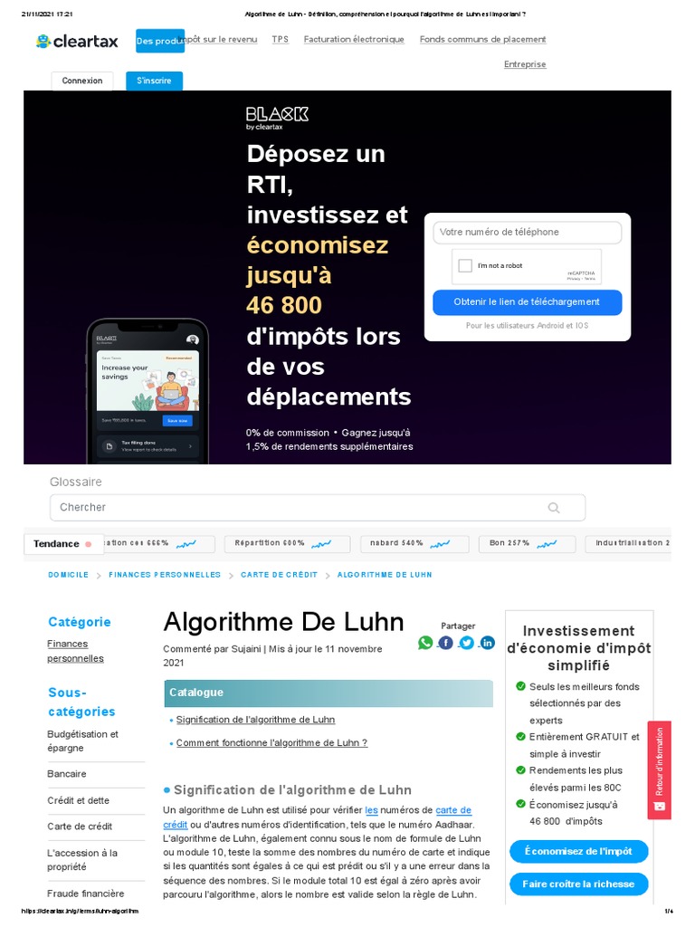 Algorithme de Luhn - Définition, Compréhension Et Pourquoi L'algorithme ...