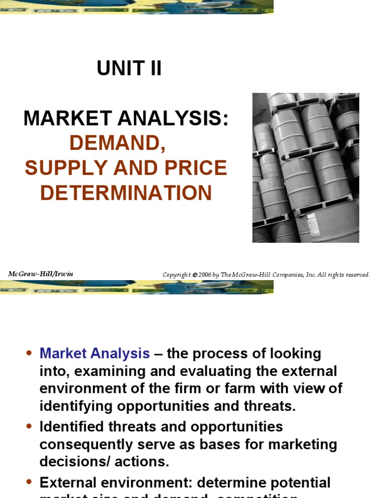 Unit Ii Market Analysis:: Demand, Supply and Price Determination | PDF ...