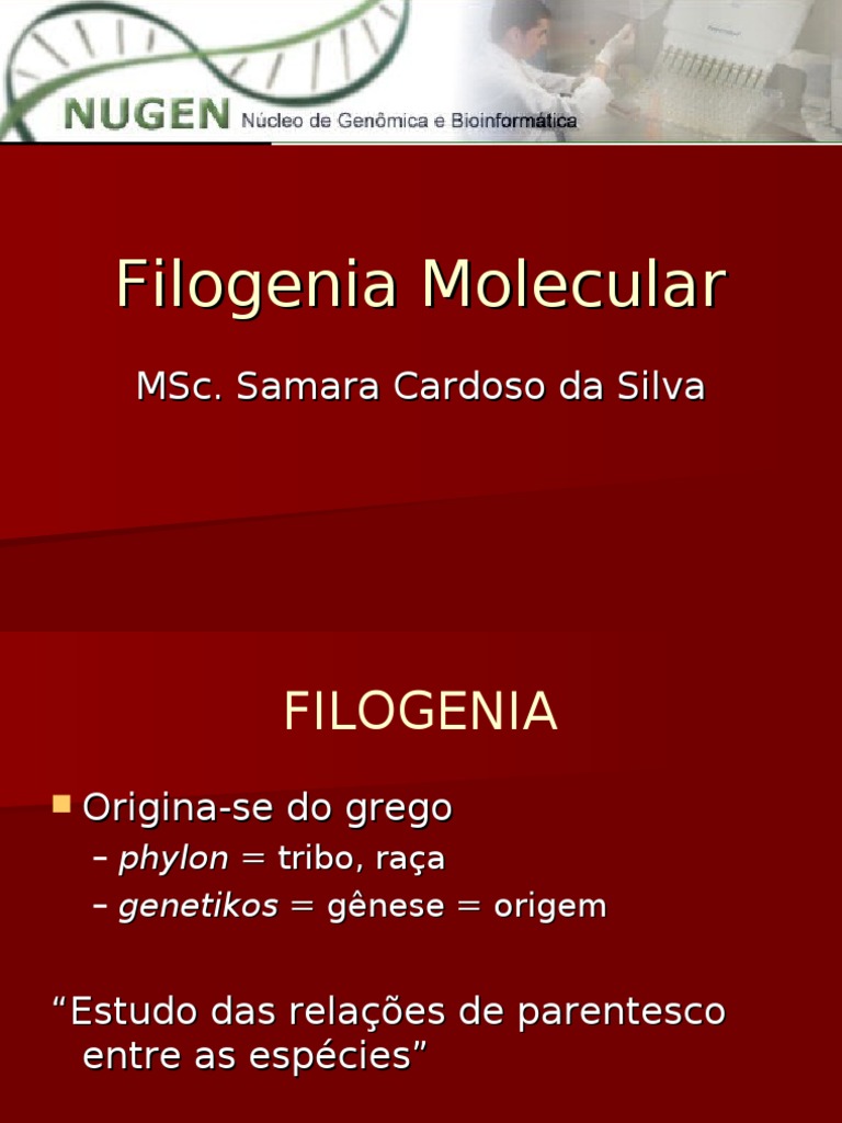 Filogenia Molecular | PDF | Filogenética | Conceitos biológicos
