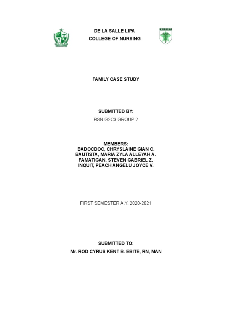 Family Case Study | PDF | Family | Nursing