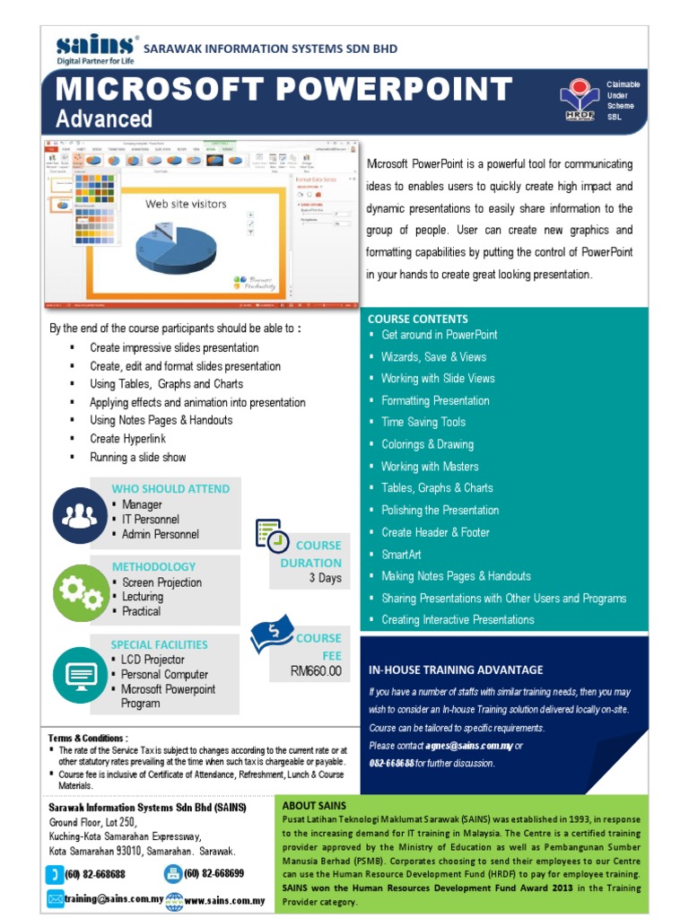Microsoft Powerpoint - Advanced | PDF | Microsoft Power Point | Graphics