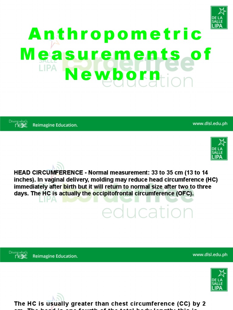Anthropometric Measurements | PDF