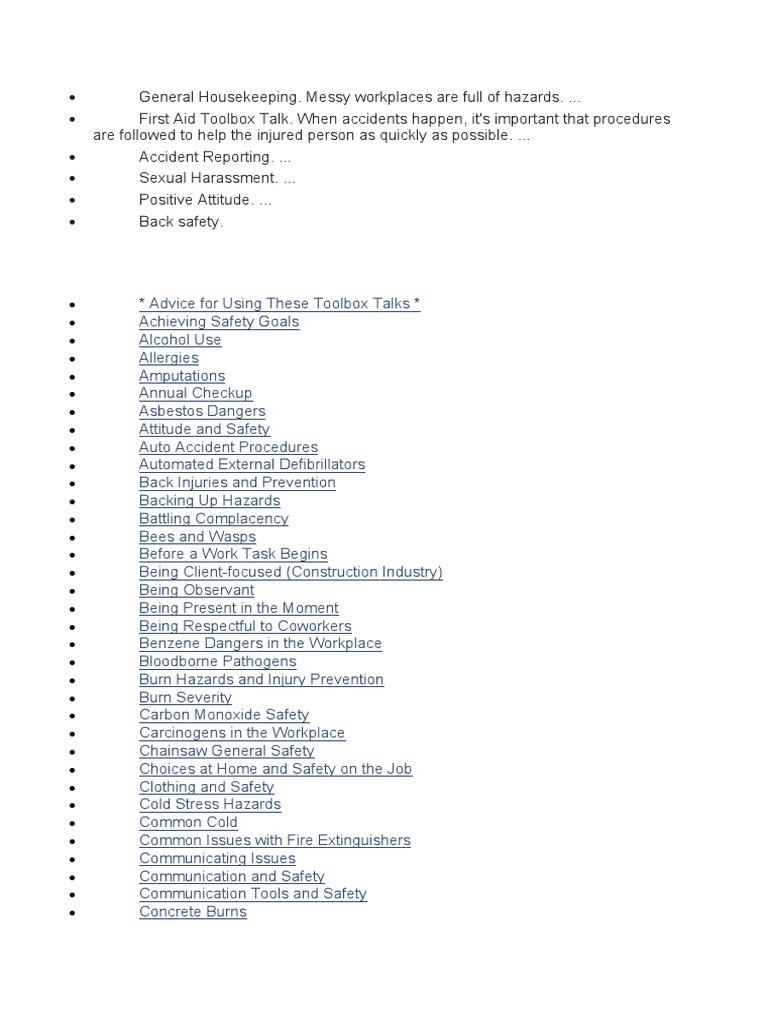 Tbt Pdf Safety Occupational Safety And Health
