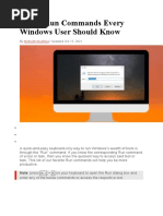 Hows - Tech - Important Windows Commands | PDF | Microsoft Windows ...