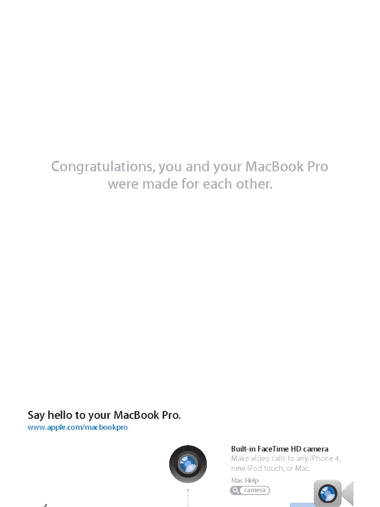 MacBook Pro 17-Inch Users Guide | PDF