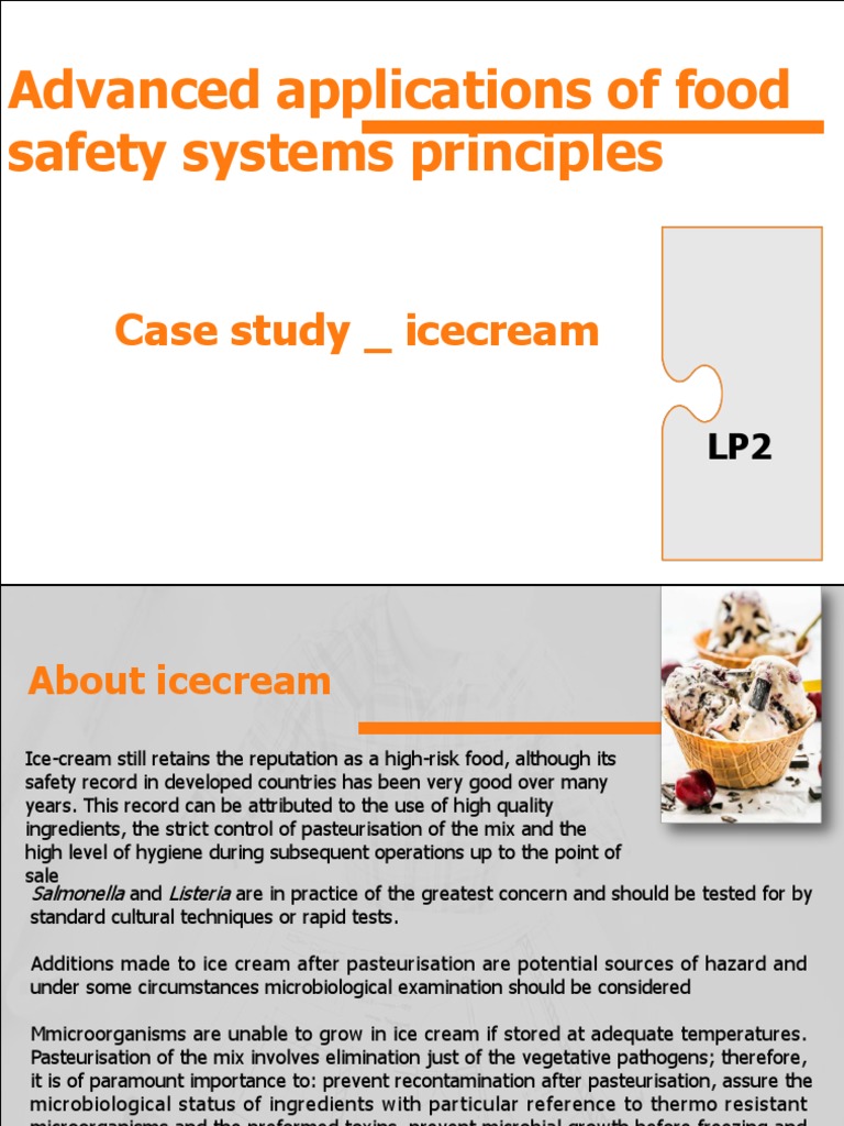 HACCP Icecream-Example | PDF | Refrigerator | Ice