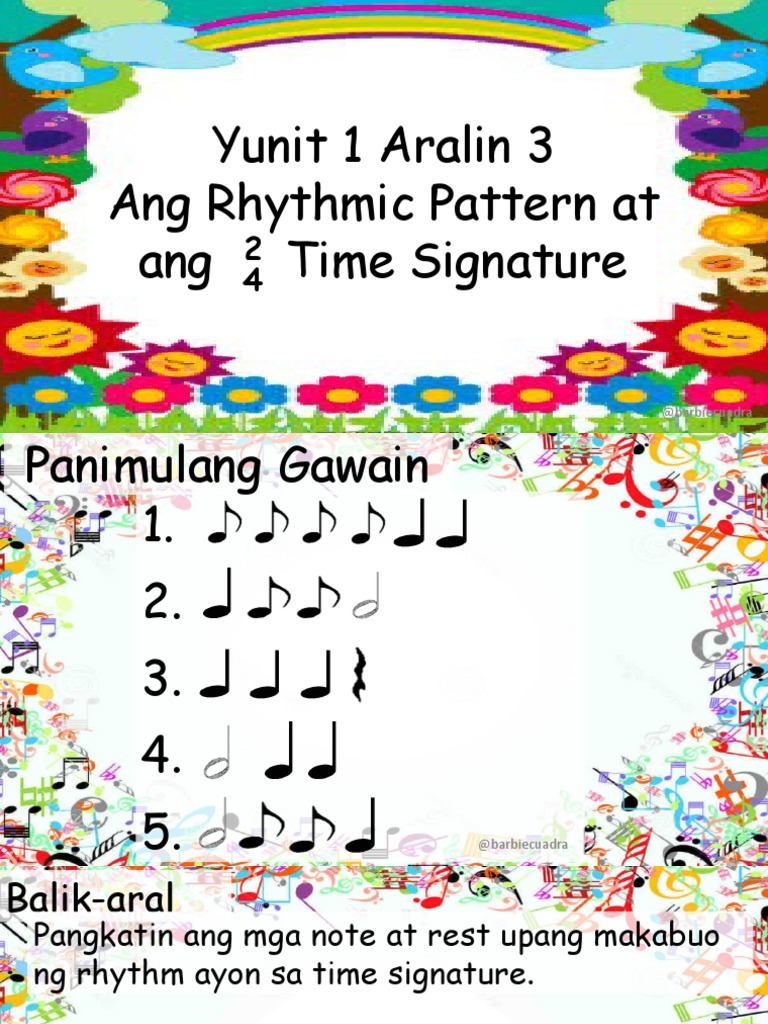Music Yunit 1 Aralin 3 | PDF