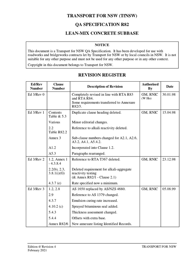 R82 Lean Mix Concrete Base | PDF | Concrete | Construction Aggregate