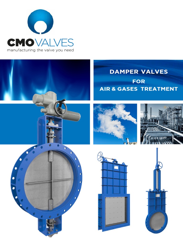 Damper Valves: FOR Air & Gases Treatment | PDF | Valve | Steel