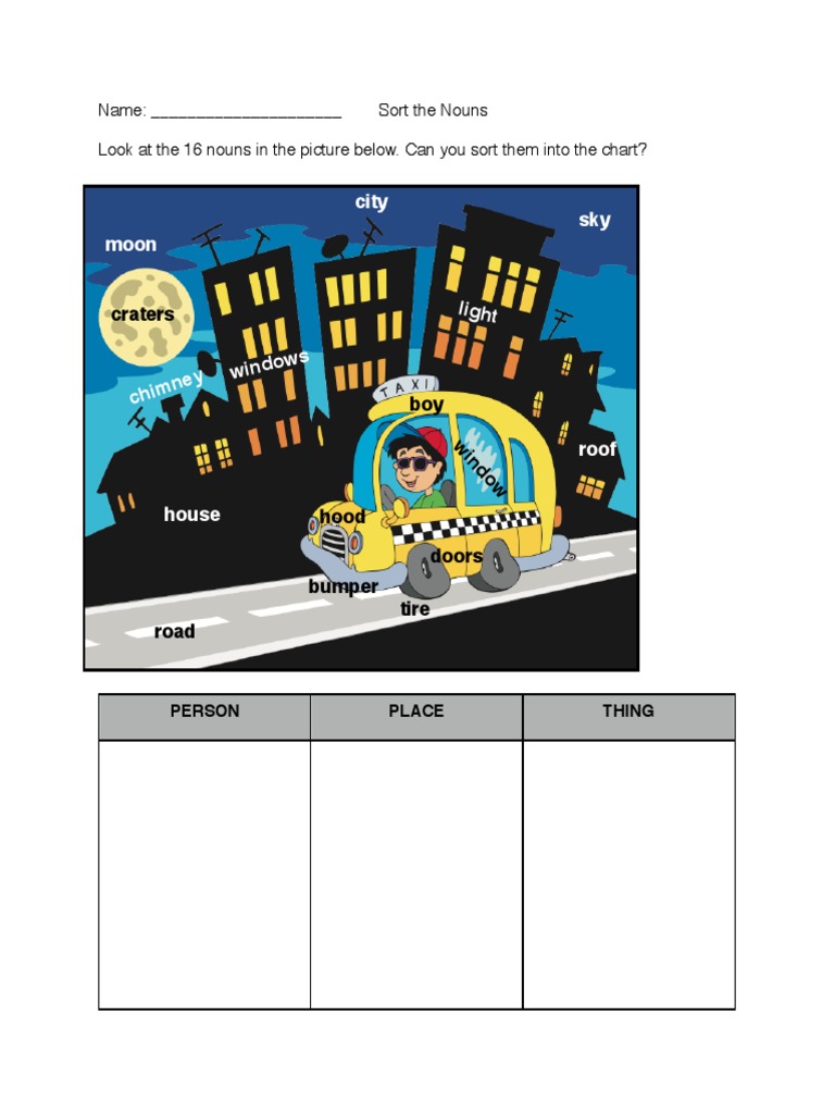 Nouns Verbs Adjectives Bundle | PDF | Noun | Verb