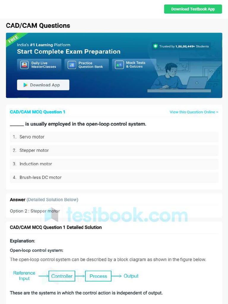 Cad/cam MCQ | PDF