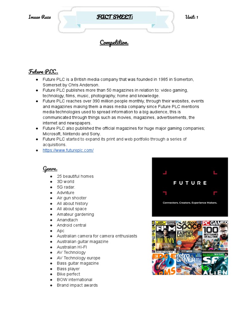 Competition Factsheet | PDF | Mass Media | Computing