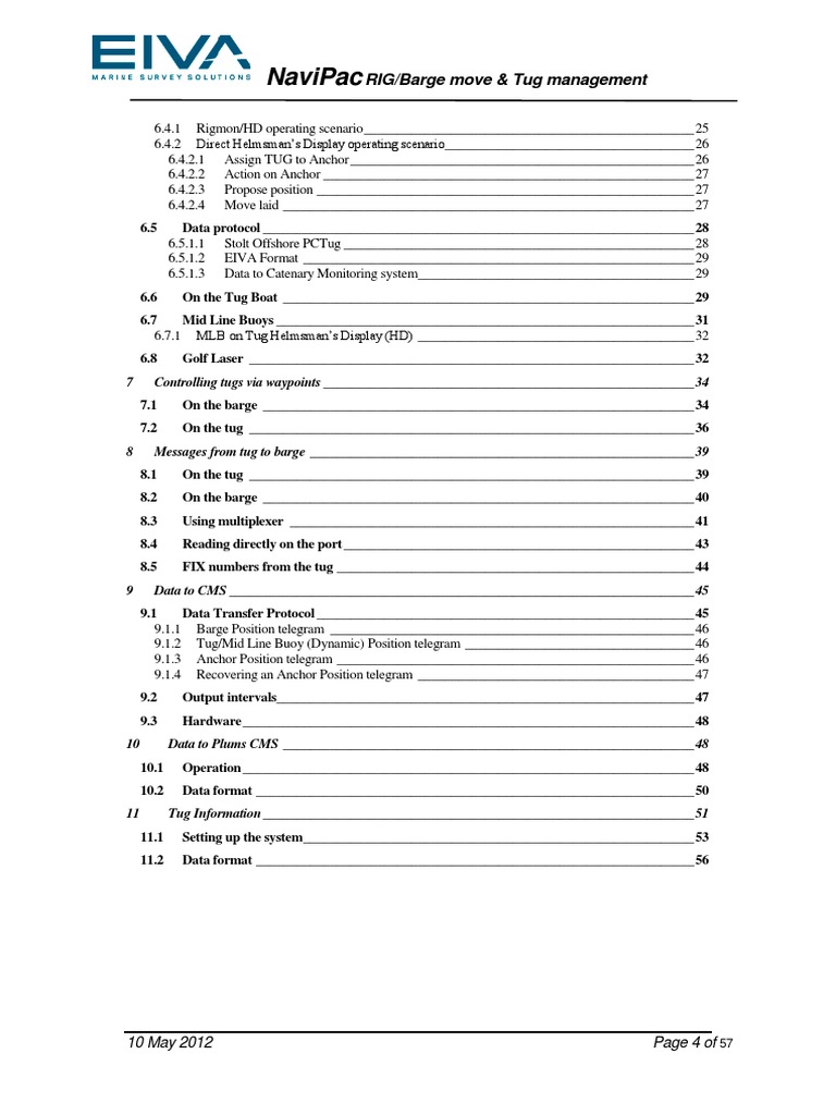 Navipac: Rig/Barge Move & Tug Management | PDF | Computing | Computer Engineering