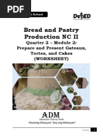 BPP Summative Test Final | PDF | Baking | Cakes