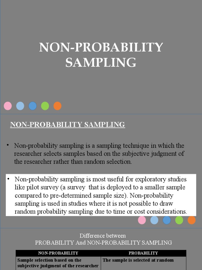 Non Probability Sampling | PDF | Sampling (Statistics) | Science