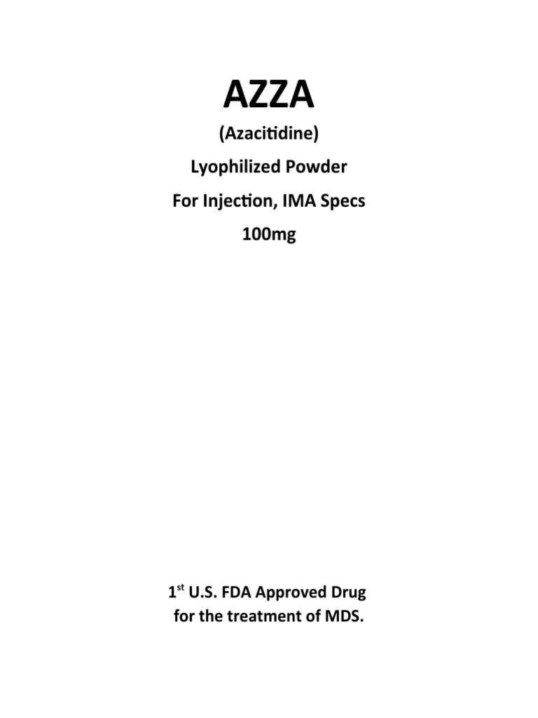 Azacitidine: FDA-Approved MDS Treatment | PDF