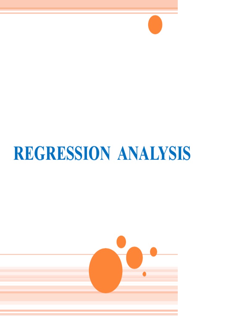 Regression Analysis | PDF | Regression Analysis | Linear Regression