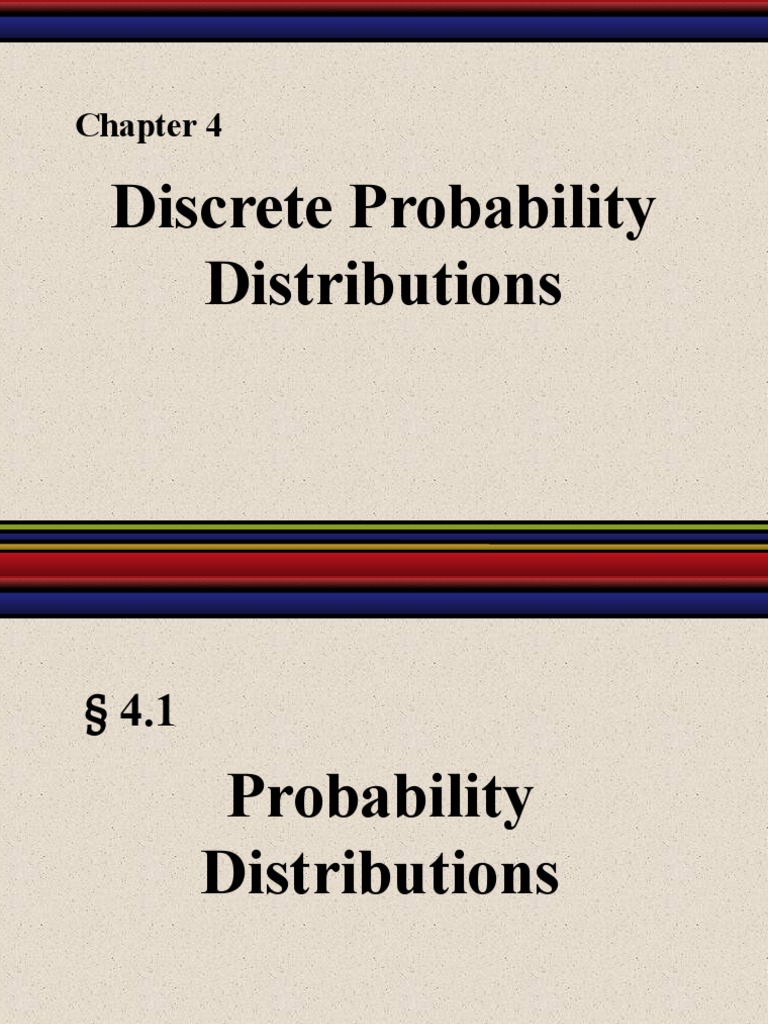 Probability Distribution | PDF | Probability Distribution | Random Variable