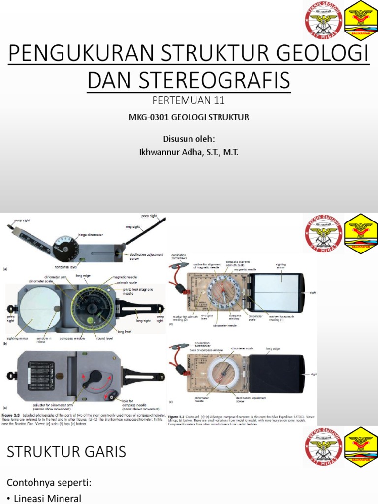 Pertemuan 11 Pengukuran Struktur Geologi Dan Stereografis | PDF