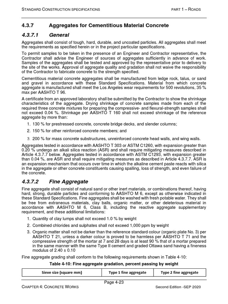 Specification For Concrete (Haunching) | PDF | Concrete | Construction ...