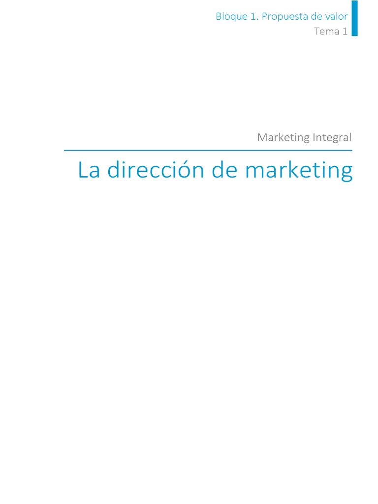 Asignatura Completa - Marketing Integral | PDF | Marketing ...