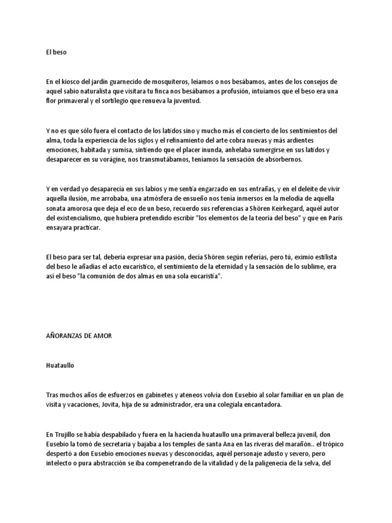 El Beso | PDF | Beso