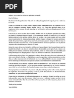 Japan Tourist Visa Cover Letter Sample | PDF | Travel Visa | Tourism