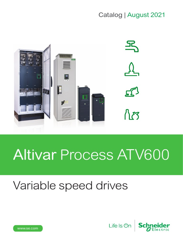Catalog Altivar Process ATV600 Variable Speed Drives | PDF | Electric ...
