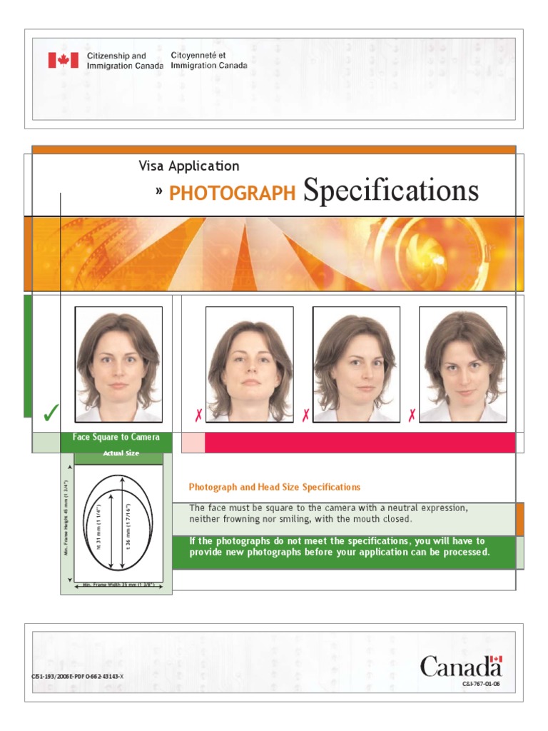 Specifications: Photograph | PDF | Photograph | Face