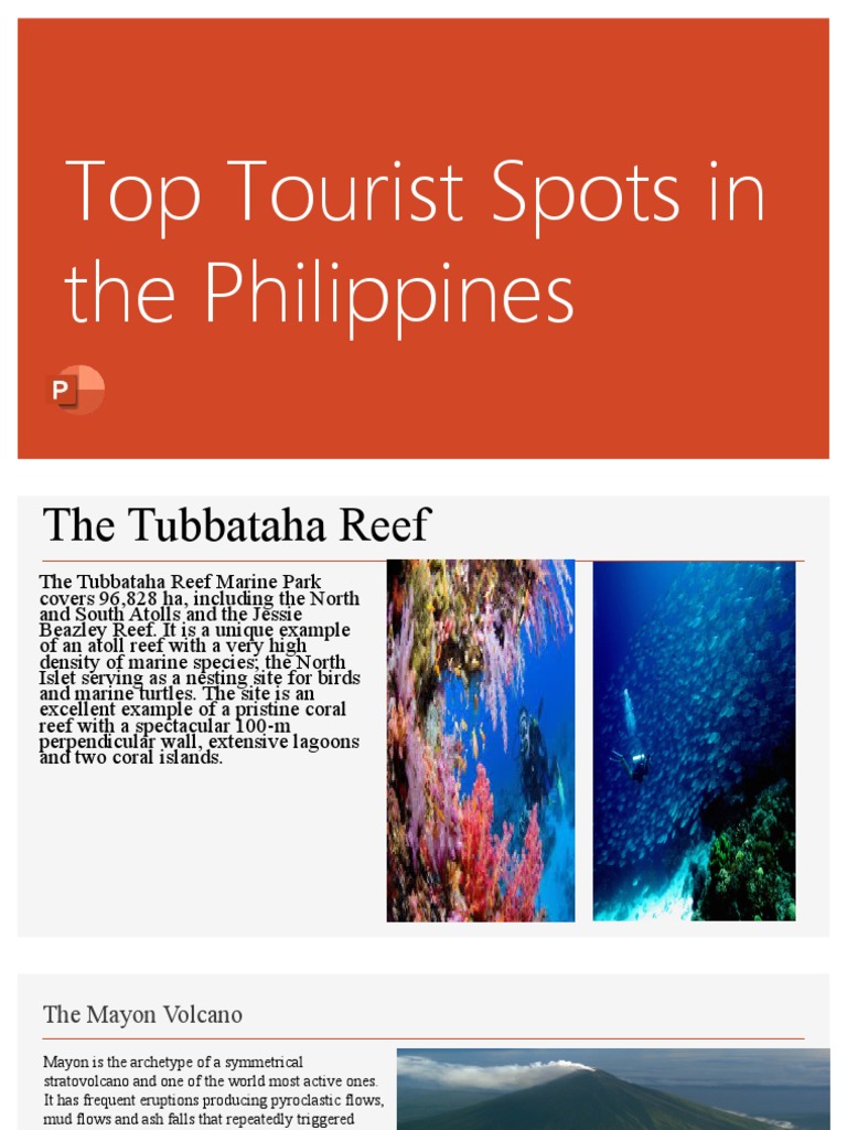 Tourist Spots Powerpoint Lesson4 | PDF | Types Of Volcanic Eruptions | Geological Processes