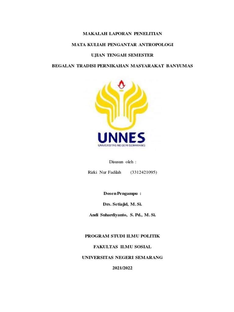 Tradisi Begalan Pernikahan Banyumas | PDF