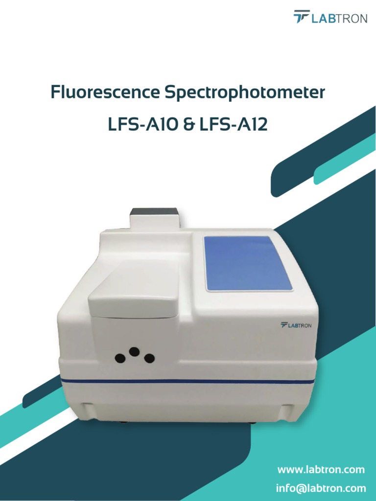 Fluorescence Spectrophotometer LFS A10 and LFS | PDF | Fluorescence Spectroscopy | Spectrophotometry