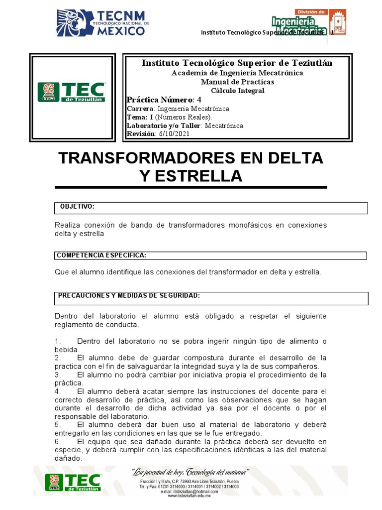 Transformadores en Delta y Estrella | PDF | Transformador | Corriente ...